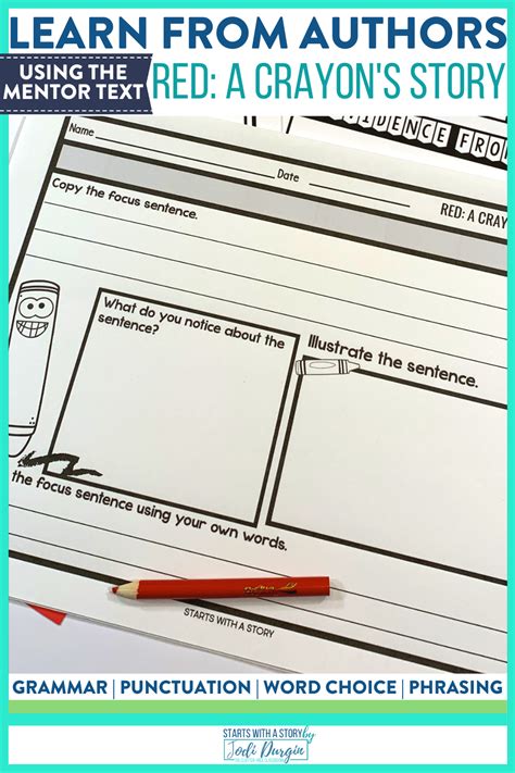 Red A Crayons Story Book Activities