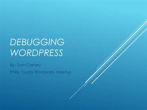 Debugging Wp Pdf Web Development Internet