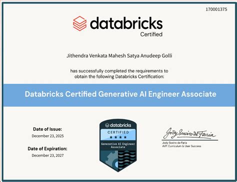 Databricks Generativeai Genai Aiengineer Databrickscertified Generativeaiengineer