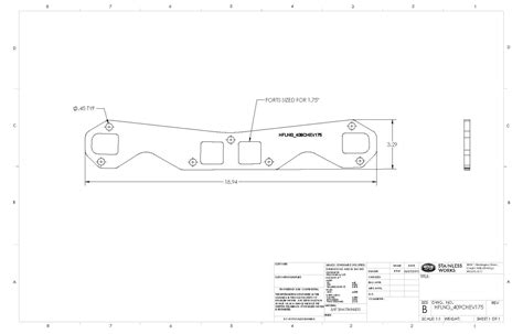 Chevy 409 Header Flange