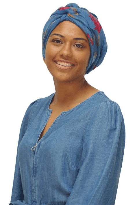 Chambray Blue Scarf For Alopecia Headwear Suburban Turban