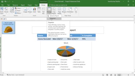 Manage Reports In Microsoft Project Archives Teachucomp Inc
