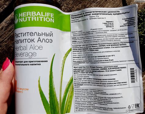 БАД Herbalife Nutrition Растительный напиток Алоэ со вкусом манго ...