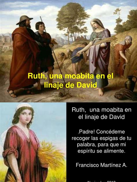 Ruth Una Moabita En Lel Linaje De David Pdf Libro De Rut Noemí