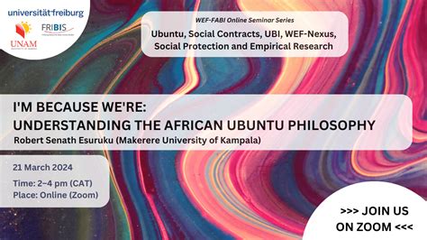 WEF FABI Online Seminar Series I M Because We Re Understanding The