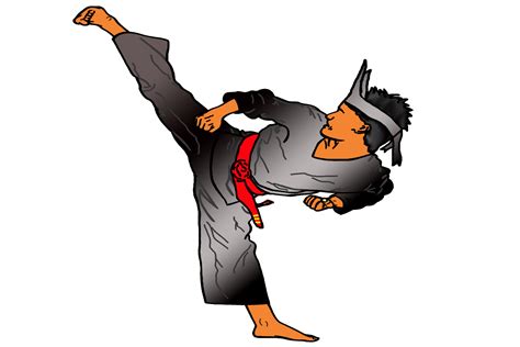 Icon Malay Warrior Doing Combating Movement Call Side Kick 24560413 Png