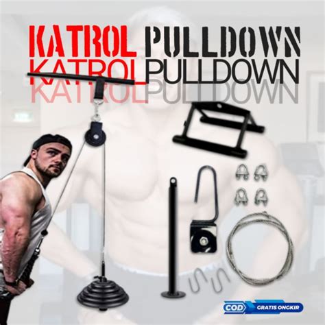 Jual Pull Down Katrol Pulldown Catrol Tricep Bicep Alat Fitness Kabel