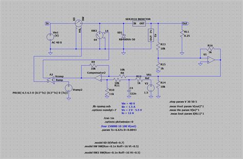 Synchronous Buck Converter With Negative Feedback Loop Electronics