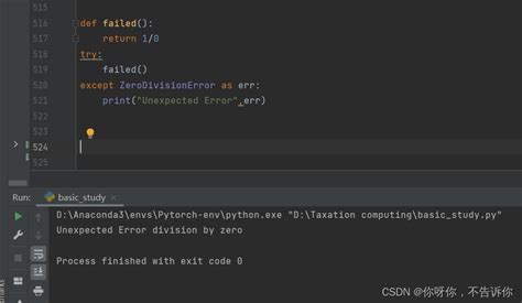 Python入门基础知识（错误和异常）