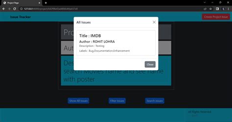 Github Rohit9113issuetracker