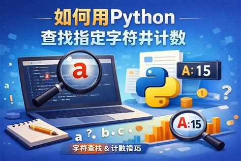 如何用python查找指定字符并计数 如何用python查找指定字符并计数