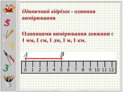 Відрізок Вимірювання відрізків Відстань між двома точками