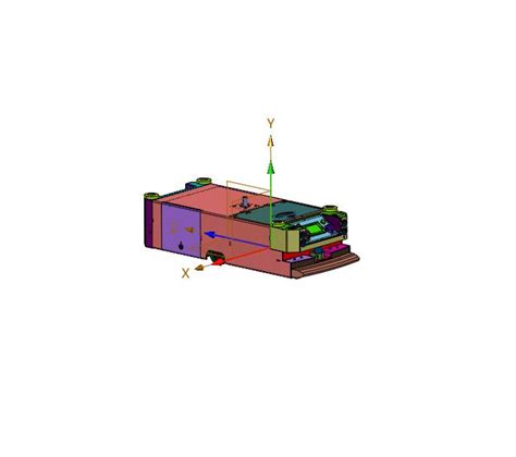 中部拖拽式差速轮agv小车step 模型图纸下载 懒石网