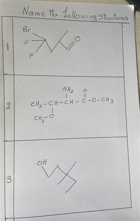 Name The Following Structures Studyx