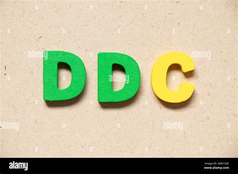 Color Alphabet Letter In Word Ddc Abbreviation Of Division Of Disease