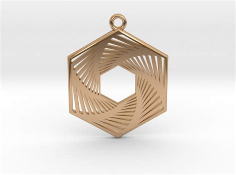 Stl File Hexagonal Recursion Pendant 💎 ・3d Printer Model To Download・cults