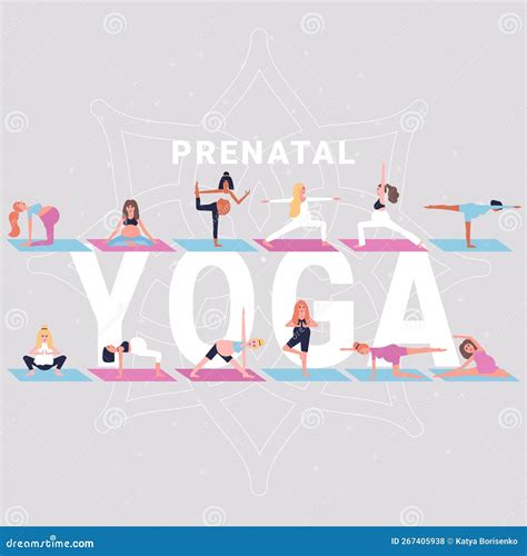 Prenatal Yoga Yoga Body Posture Group Of Woman Practicing Yoga