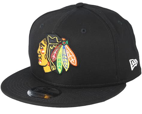 Chicago Blackhawks Basic Black Snapback New Era Caps Hatstoreworld
