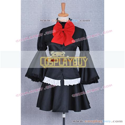 K On Mio Akiyama Black Uniform Dress Cosplay Costume