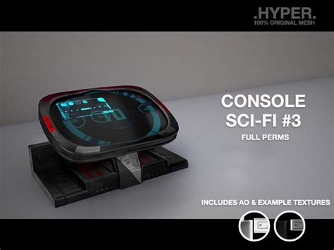 Second Life Marketplace Hyper Console Sci Fi3 Full Perm