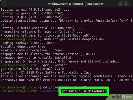 Kompilieren Eines C Programms Mit Dem Gnu Compiler Gcc