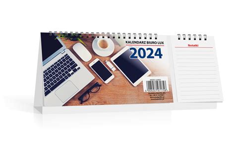 Kalendarz Biurkowy 2024 KALPOL BIS Kalendarze Poziomy KALPOL BIS