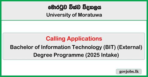 Bachelor Of Information Technology Bit External Degree 2025