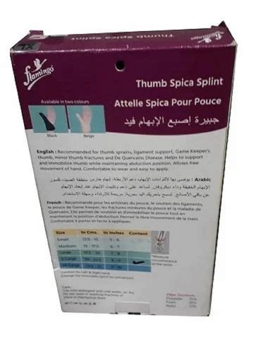 Flamingo Thumb Spica Splint At Best Price In Guna By Shivayka Health