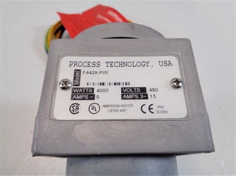 Process Technology Immersion Heater 4000w 480v Model F4429 Pim
