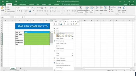 How To Creat Excel Data Automated Process Form Youtube