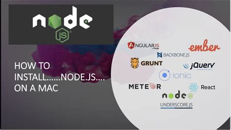 Instal Nodejs On A Mac Youtube