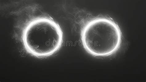 The Illustration Showcases Smoke Rings As Delicate Ring Shaped