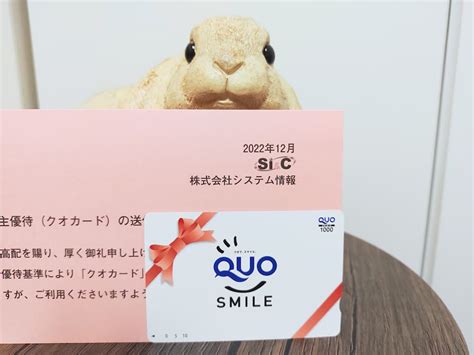 【廃止】システム情報（3677） 株主優待｜クオカード＆抽選で50名に10万円分の旅行券！ Wisewideweb｜株主優待ブログ