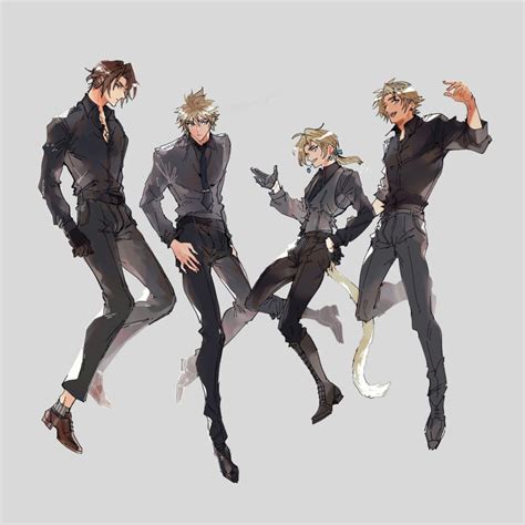 Cloud Strife Squall Leonhart Zidane Tribal And Tidus Final Fantasy