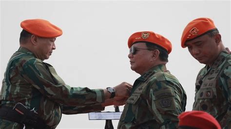 Jadi Warga Kehormatan Kopasgat TNI AU Prabowo Saya Akan Jaga Kehormatan Korps Baret Jingga
