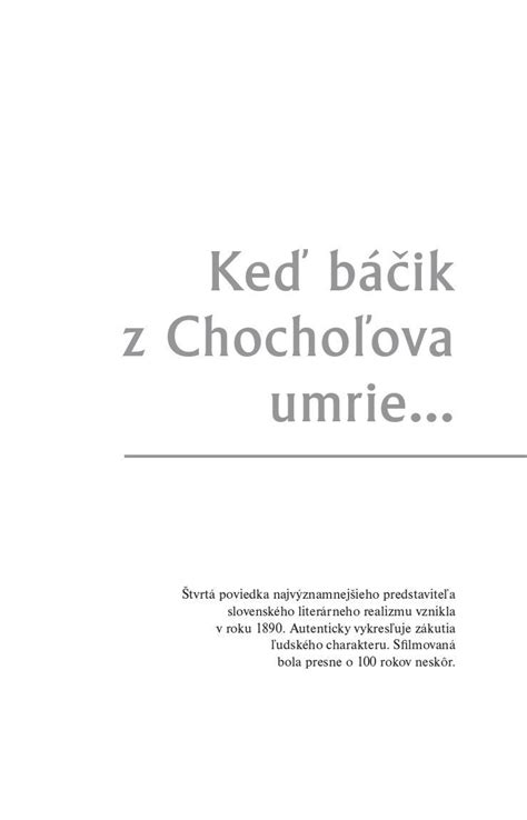 Neprebudenýkeď Báčik Z Chochoľova Umrievianočné Oblátky Knihcentrumsk