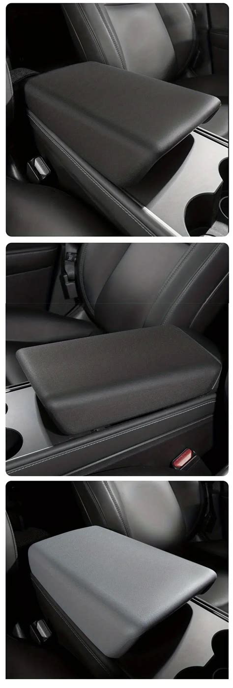 Model 3y 중앙 콘솔 암레스트 커버 Tpe 스크래치 방지 내마모성 암레스트 박스 보호자 장식 수정 Temu