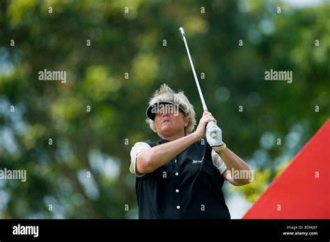 Laura Davies Of England In Action During The Lgpa Golf Tournament Hsbc