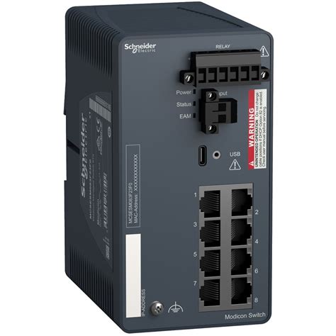 Schneider Electric MCSESM083F23F0 Ethernet Switch Industrial Managed Switch 8TX RS