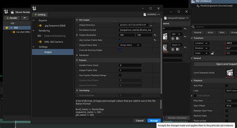 owl 360 180 degree output pass for movie render queue