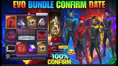 Free Fire Next Evo Bundle Evo Bundle Confirm Date Youtube