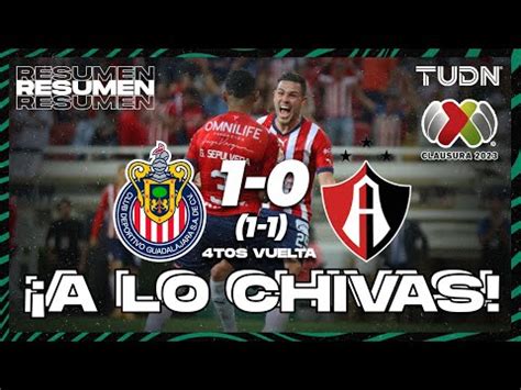 Chivas vs Atlas 1 0 resumen goles y video de la clasificación a