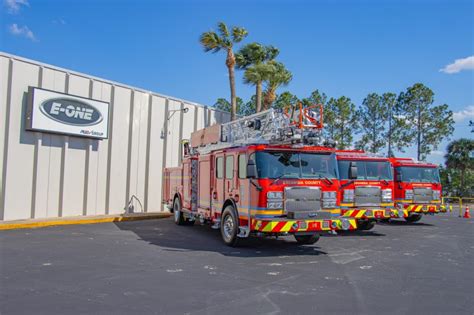 Escambia County Fire Rescue Takes Delivery Of Metro Quint Aerial And Two Custom Pumpers E One