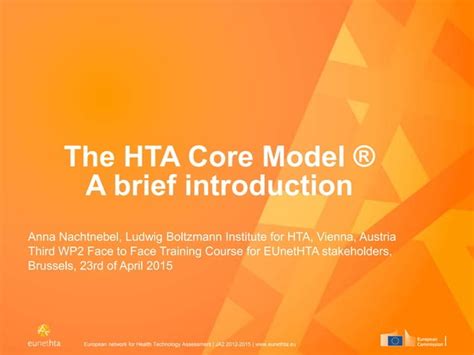 The Hta Core Model® A Brief Introduction Pptx Technology And Computing