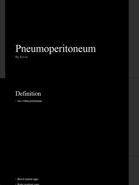 Pneumoperitoneum Pdf