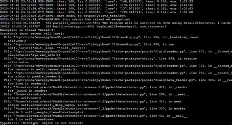 请问yolov3训练迭代200次后，为什么还会出现错误呢 · Issue 487 · Paddlepaddle