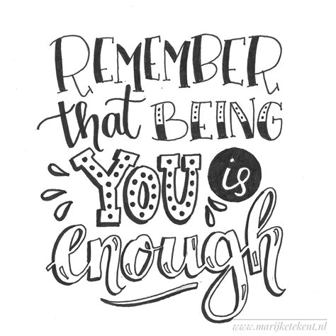 Dutchlettering Handlettering Lettering Quote Marijketekentnl