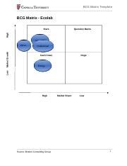 BUS FP LambBostickStephanie Assessment BCG Matrix Doc BCG Matrix Template BCG Matrix