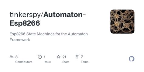 Github Tinkerspyautomaton Esp8266 Esp8266 State Machines For The