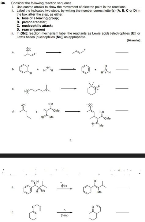 Solved Q Consider The Following Reaction Sequence I Use Chegg
